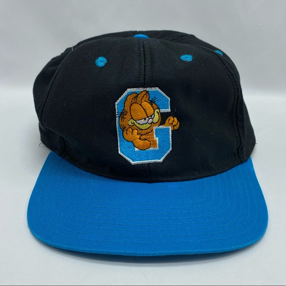Vintage Studio Grafix Garfield Embroidered Black Blue… - Gem